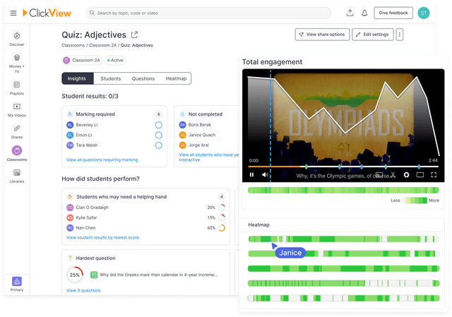 Target Learning Gaps with Classroom Analytics | ClickView