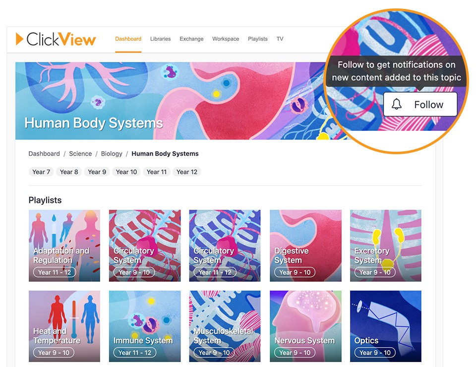 A More Personalized ClickView: Introducing Topics | ClickView
