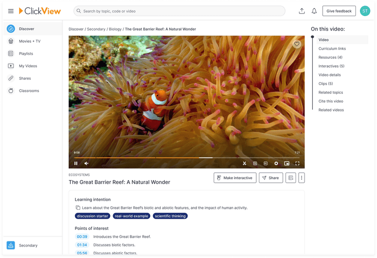 Discover Curriculum-Aligned Video Resources | ClickView