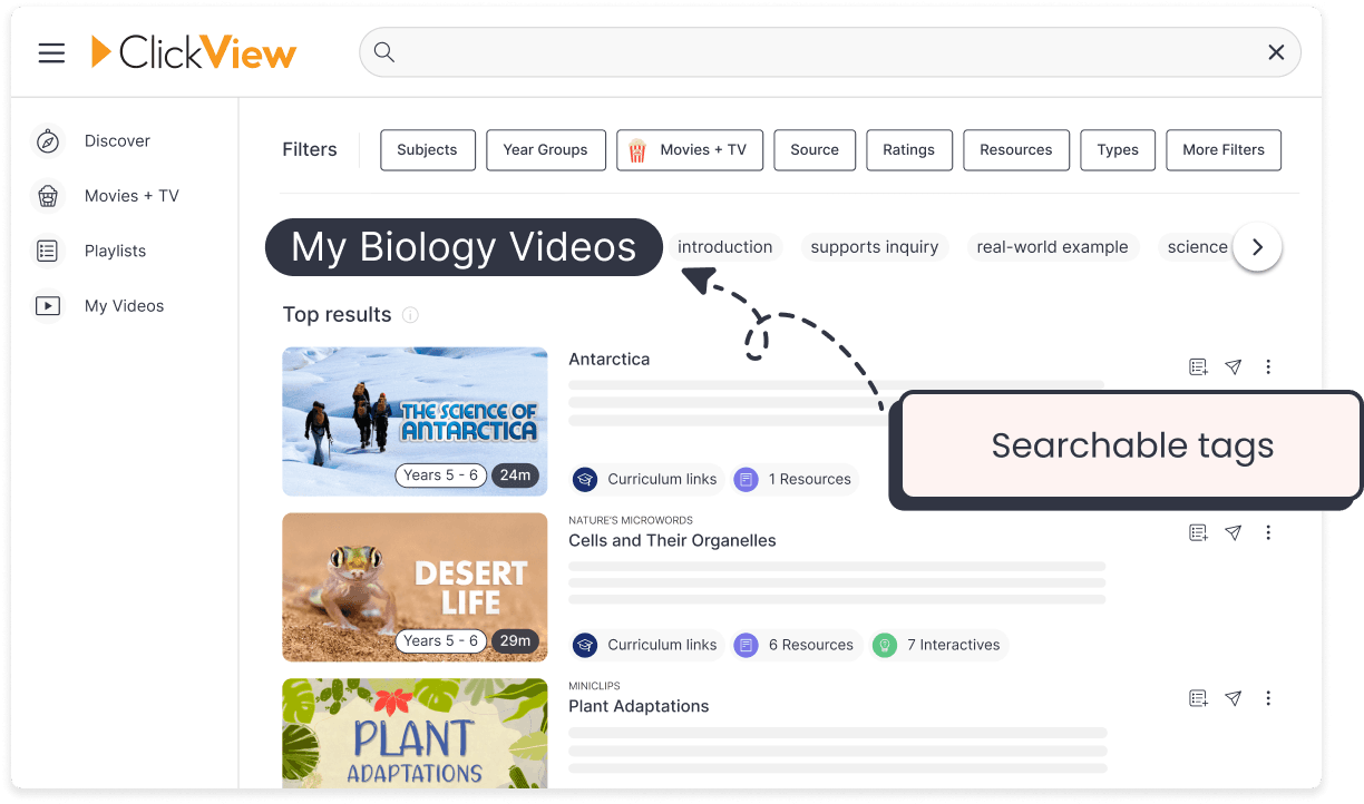 Search For Videos By Curriculum Codes | ClickView