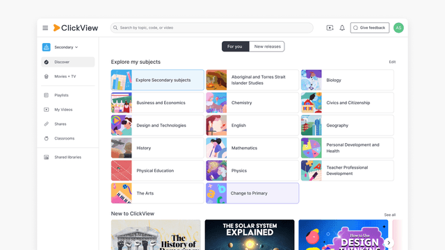 Find Videos Using Subject Dashboards and Topic Directories | ClickView