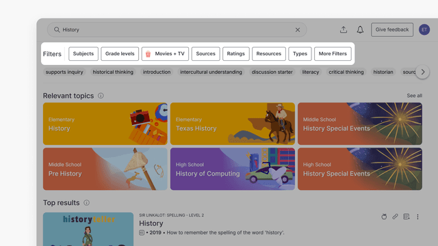 How to Search with Filters & Standards Codes | ClickView